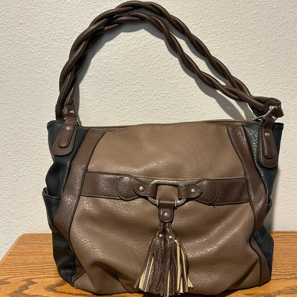 Rosetti | Bags | Rosetti Tan And Black Shoulder Bag | Poshmark